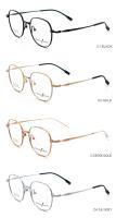 China Trendy Designer IP Plating Β Titanium Glasses Frame Unisex 66368 for sale