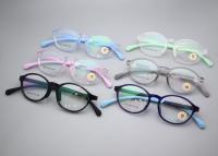 China Cool Kids Eyeglasses Wear Metal Antiskid TR And Silicone Frames for sale