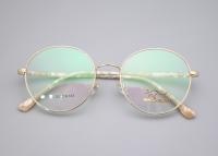 China Blue Lightweight Metal Frame Glasses Frames Stylish Minimalist Design 340 for sale