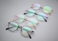 China Plate Legs Rectangle Shape Full Rim Metal Glasses Frame 360 for sale
