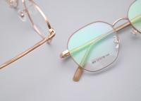 China Plate Legs Rectangle Shape Full Rim Metal Glasses Frame 360 for sale