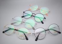 China Gold Full Rim Metal Eyeglasses Frame Retro Sophisticated Style H342 for sale