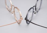 China Blue Black Metal Glass Frames Light Stylish Sophisticated Comfort  Eyeglasses for sale