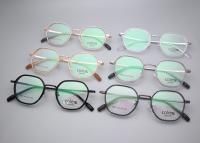China Blue Black Metal Glass Frames Light Stylish Sophisticated Comfort  Eyeglasses for sale
