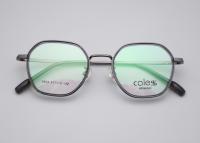 China Blue Black Metal Glass Frames Light Stylish Sophisticated Comfort  Eyeglasses for sale