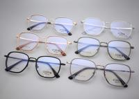 China Brown Blue Light TR Black Metal Glass FrameGlasses Stylish Design Unisex for sale
