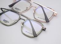 China Brown Blue Light TR Black Metal Glass FrameGlasses Stylish Design Unisex for sale