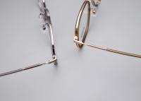 China Plastic And Metal Eyeglass Frames Metal Chassis TR Plastic Frame 3806 for sale