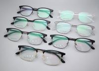 China Lightweight Metal Framework Browline Glasses With Face Shape Match And All Face 3522 for sale