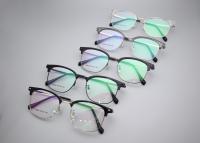China Metal Browline Glasses Business Style TR+Metal Support System for sale