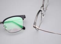China Metal Browline Glasses Business Style TR+Metal Support System for sale