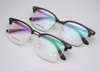 China Custom Logo Printing Full-rim Metal Browline Glasses Frame 3538 for sale