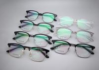 China Translucent TR And Metal Browline Glasses Frame Custom Logo 3537 for sale