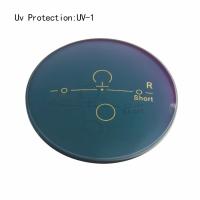 China Resin Lens Green Coating 1.60 HMC Multifocal Flat Photochromic Lens High Index for sale