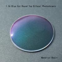 China Quality Lenses 1.56 Blue Cut Round Top Bifocal Photochromic Lens for sale