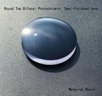 China Round Top Bifocal Lens Semi-finished UC/HC/HMC Photochromic Lens for sale