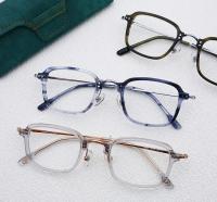 China Trendy Optical Eyeglasses Frame Pure Lightweight Titanium Glasses for sale