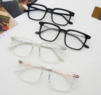 China Lightweight Pure Titanium Acetate Glasse Comfort Eyewear 88301 Full Rim for sale