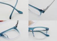 China Rectangular Pure Titanium Glasses 12G Adjustable Temple 88302 for sale