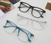 China Rectangular Pure Titanium Glasses 12G Adjustable Temple 88302 for sale