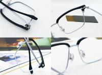 China Rectangle Frame Model 88291 Pure Titanium Acetate Glasses Unisex for sale