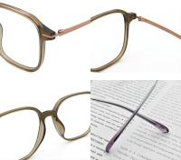 China Young Unisex Style Rectangle TR+Titanium Frame Glasses ZTO 1007 for sale