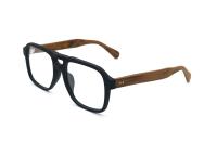 China Adjustable Polygons Wood Grain Glasses Acetate Material 8187 for sale