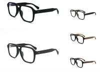 China Adjustable Polygons Wood Grain Glasses Acetate Material 8187 for sale