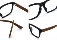 China 56-16-148 Vintage Rectangle Wood Grain Glasses Colorful 8189 for sale