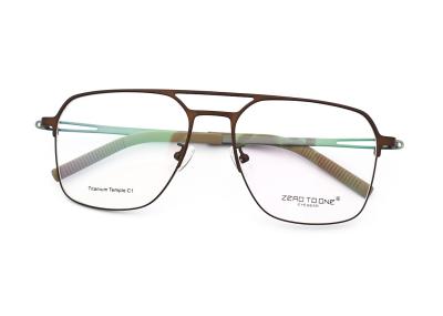 China 12G Elliptic Temple Adjustable Beta Titanium Glasses ZTO 2166 for sale