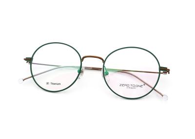 China Lightweight Elliptic Literature And Art Titanium Frame Glasses ZTO 9205 for sale