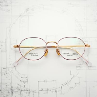 China Stylish Multi-color Fashion Full Frame Beta Titanium Glasses for sale