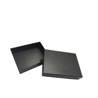 China Lightweight Corrugated Cardboard Box Customized Size Pure Black Color for sale