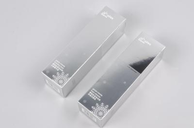 China Recycled Paper Medicine Packing Box Glossy Laminating Surface Silver Color for sale