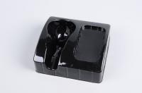 China Holographic Travel Pill Box Black Color PP Plastic Material Embossing Printing for sale