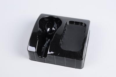 China Holographic Travel Pill Box Black Color PP Plastic Material Embossing Printing for sale