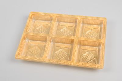China PET Plastic Frozen Food Packaging Boxes Orange Color 0 . 35MM Thickness for sale