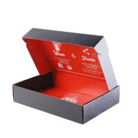 China Black T Shirt Packaging Boxes , Handmade Paper Board Apparel Gift Boxes for sale