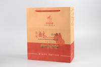 China Recycled Colored Kraft Bags Aqueous Coating Surface CMYK / Pantone Color for sale