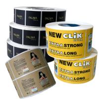 China Gold / Silver Stamping Adhesive Label Sticker Custom Made Water Resistance for sale