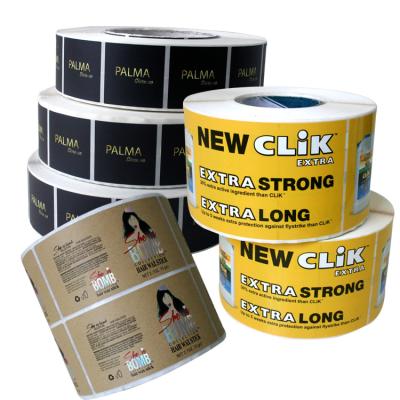China Gold / Silver Stamping Adhesive Label Sticker Custom Made Water Resistance for sale