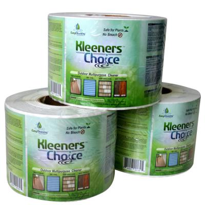 China Self Adhesive Label Sticker PET / PVC / Vinyl Material CMYK Color Printing for sale