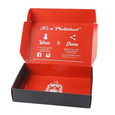 China CMYK Printing Garment Packing Boxes Corrugated Paper Material Handmade Artwork for sale