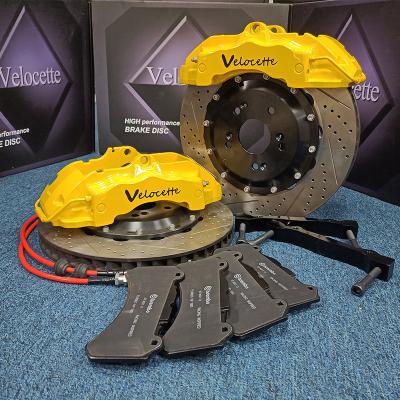 China Monoblock Forged Modified Car Brake Calipers 18Z 6 Pistons With Stainless Steel Hoses for sale