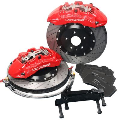 China Red V6 Strong Stop Power Car Brake Calipers 6 Pot 355mm 380mm 405mm for sale