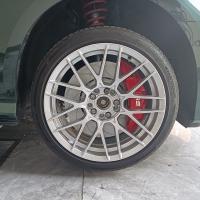 China Audi A5 Upgrade Car Brake Caliper Kit 6 Big Pot Red Color Monoblock Calper for sale