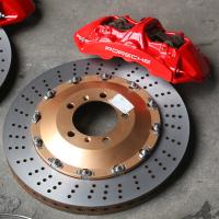 China Porsche Car Brake Calipers Upgrades To GT6 6 POT Red Caliper Improve Stopping Power for sale