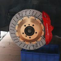 China Porsche Car Brake Calipers Upgrades To GT6 6 POT Red Caliper Improve Stopping Power for sale