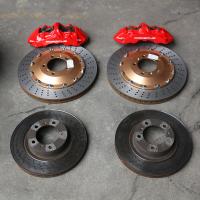 China Porsche Car Brake Calipers Upgrades To GT6 6 POT Red Caliper Improve Stopping Power for sale