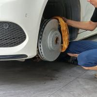 China Mercedes Benz C200 Car Brake Calipers Upgrade 6 Pot Claipers And 355MM Discs for sale